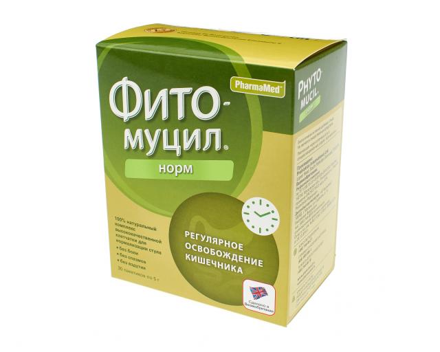 Фитомуцил Норм порошок пакет 5г №30 купить в Москве по цене от 928 рублей